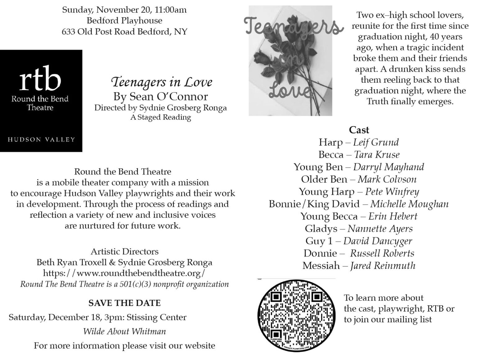 2022 Readings - Round The Bend Theatre