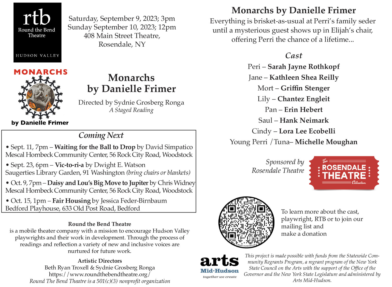 2023 Readings - Round The Bend Theatre